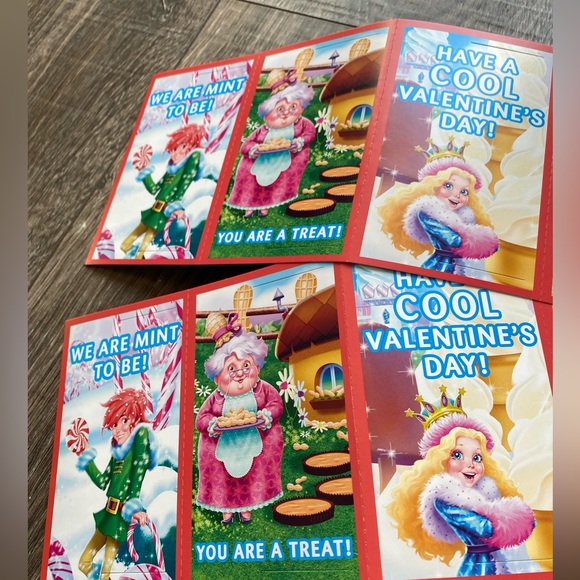 Hasbro | Other | 6 Candy Land Valentines Day Cards | Poshmark